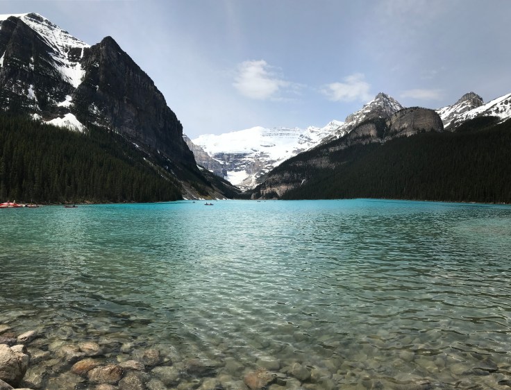 Lake Louise in spring – Cape Town to Calgary
